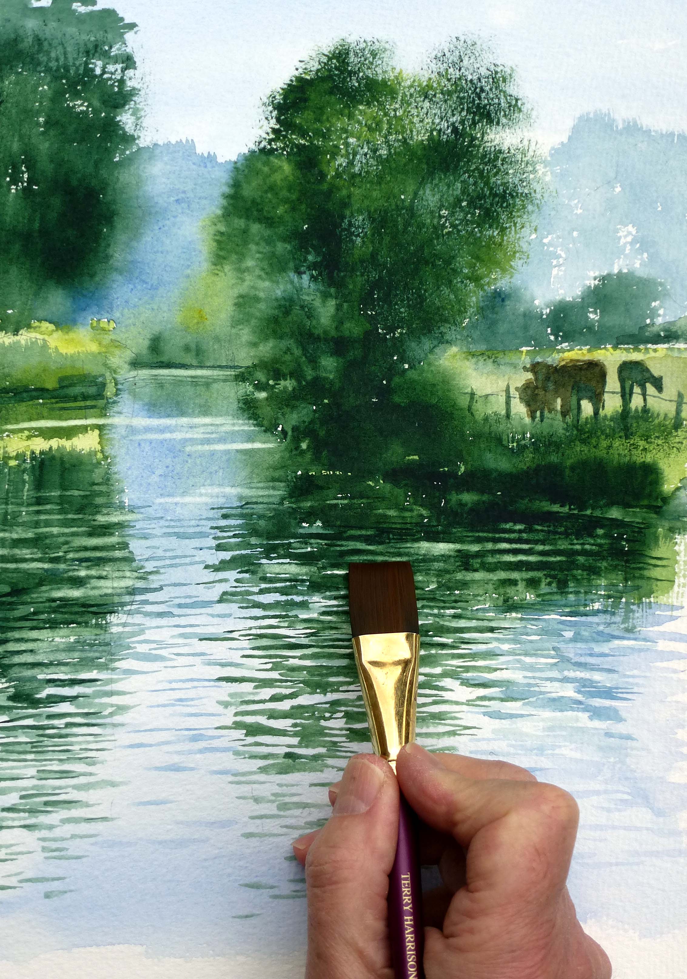 Painting water in Watercolour - A guide from Terry